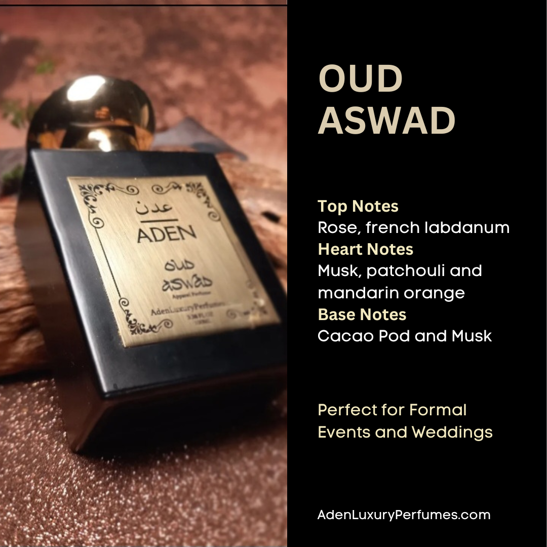 Oud Aswad | Woody Floral Musk Fragrance | 100ml – AdenLuxuryPerfumes